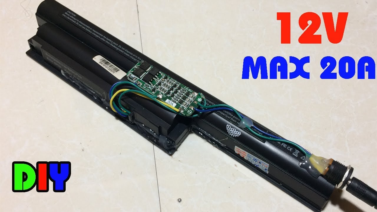 Chế Pin 3S Từ Pin Laptop Hỏng MOSFET - (DIY)Create Battery 3S 20A - YouTube
