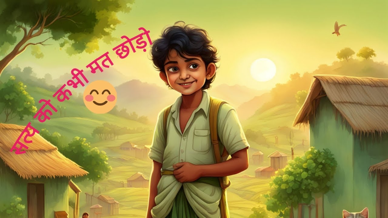सत्य को कभी मत छोड़ो the village boyThe cartoon Chanel the kids story ...