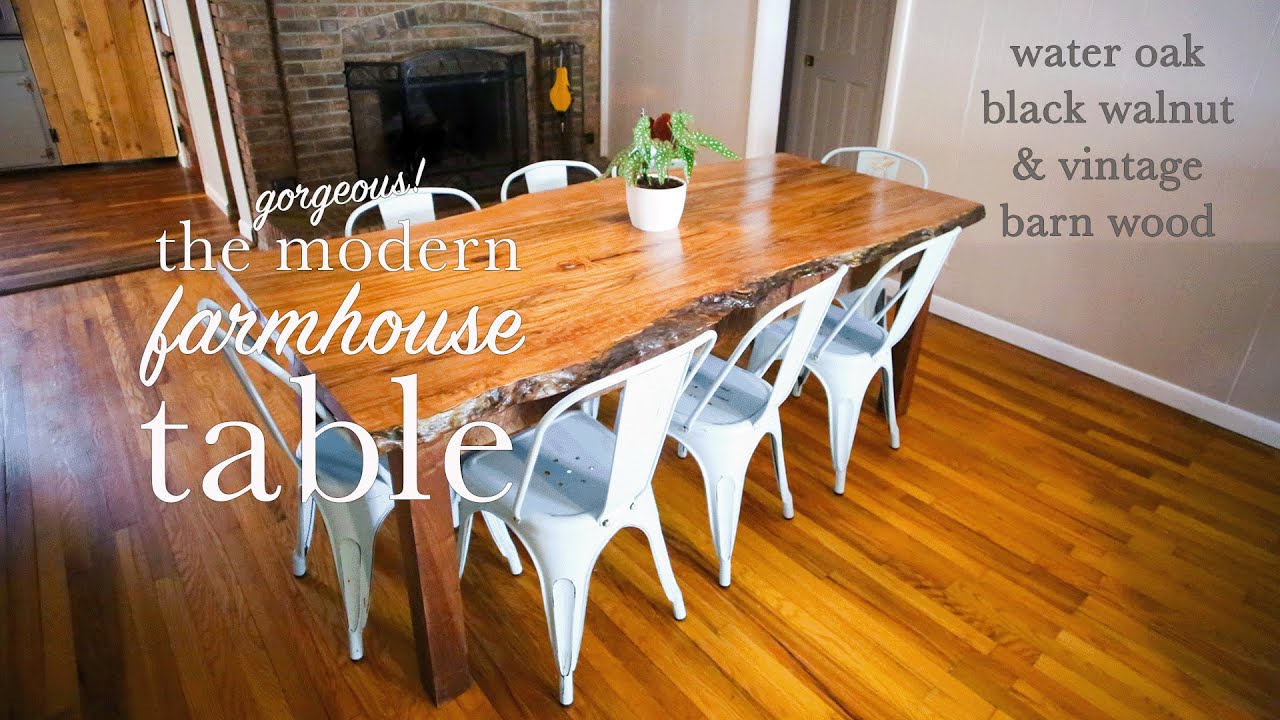 heirloom dining room table six years in the making! - YouTube