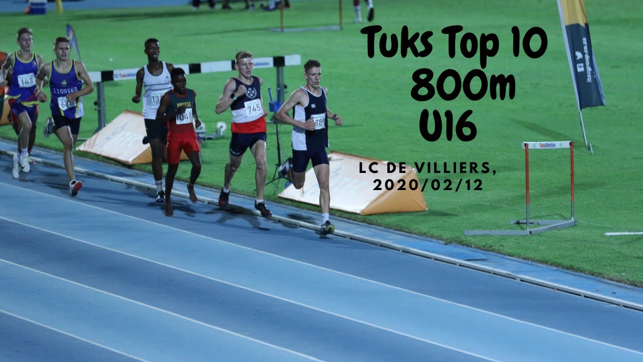 TUKS TOP 10 - 800m BU16 - YouTube