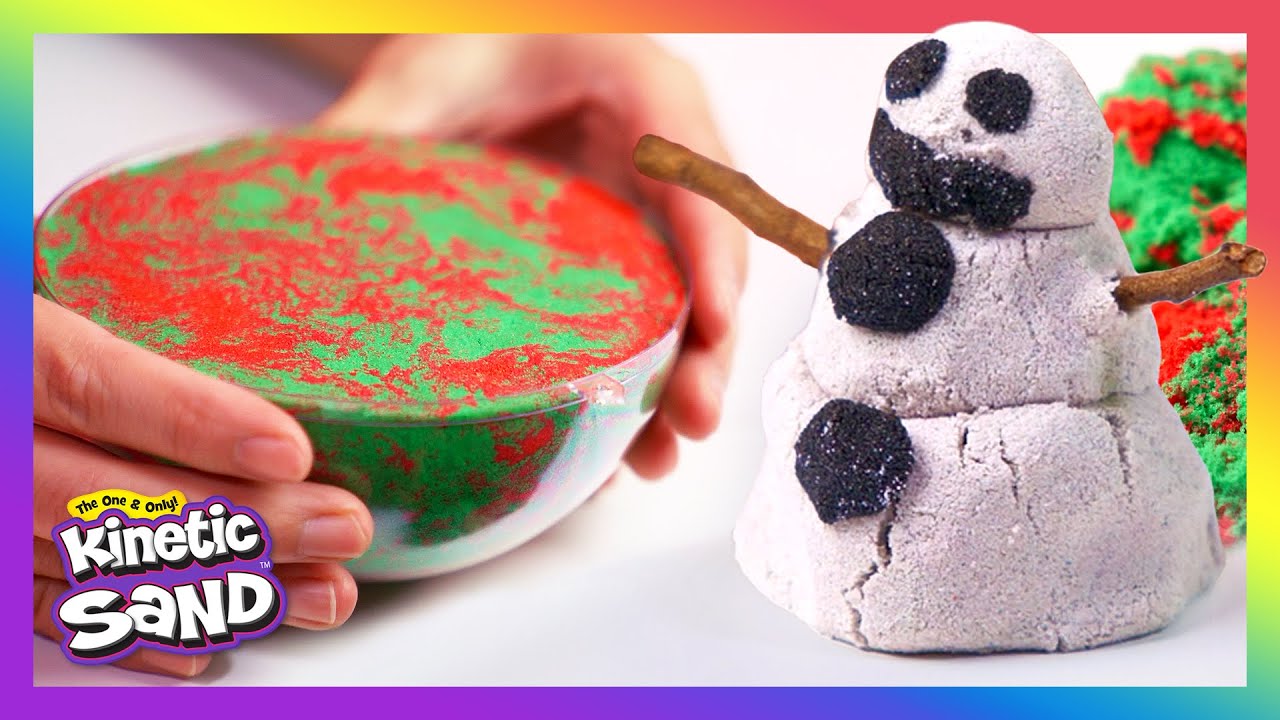 Kinetic Sand Christmas Holiday Special! 🎄🎁 | More with Kinetic Sand ...