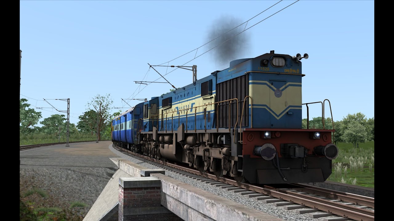 Khanna to Sadughar ICF Passenger Train Intense Traffic 4K Gameplay # ...