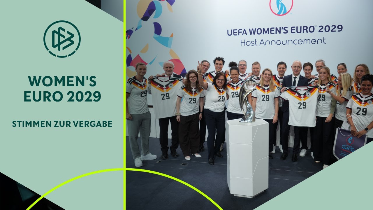 Deutschland bekommt die UEFA Women's EURO 2029 | Die Stimmen - YouTube