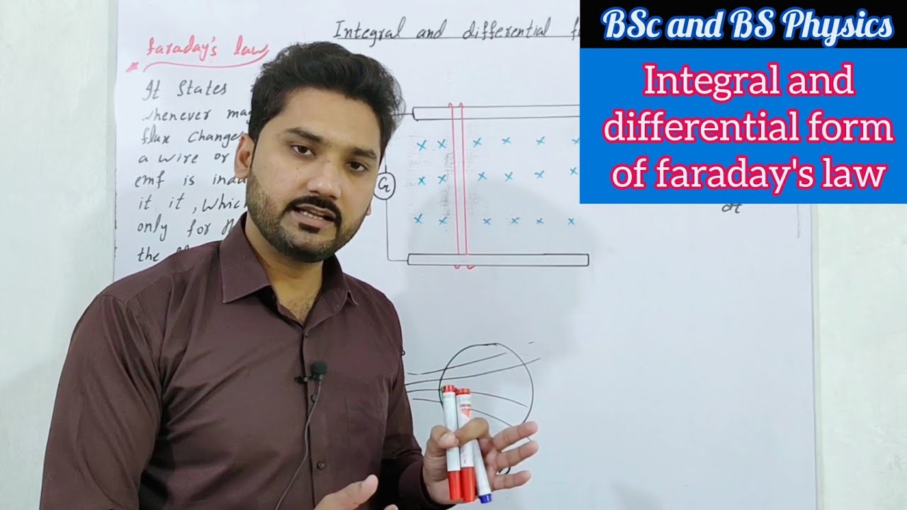 Integral and differential form of Faraday's law | BS physics | BSc ...