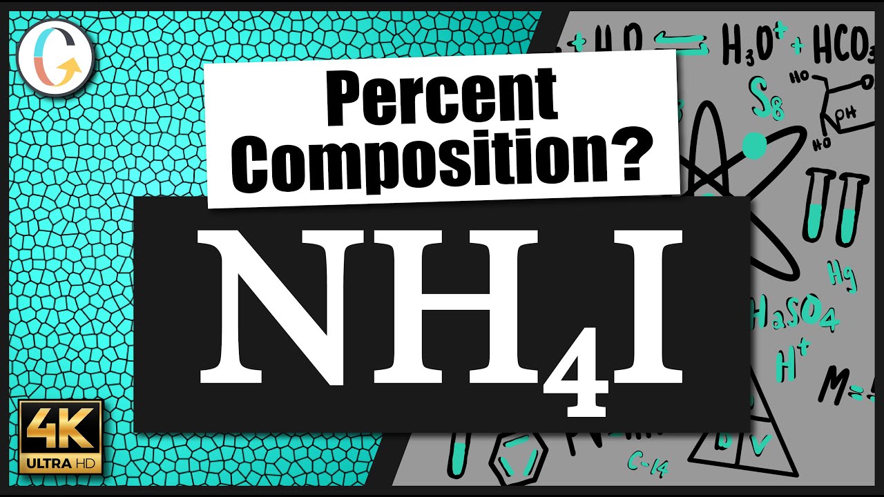 How to find the percent composition of NH4I (Ammonium Iodide) - YouTube