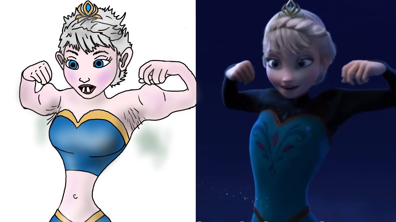 Frozen: Funny Elsa | Drawing Meme | Elsa - Let It Go | P2 - YouTube