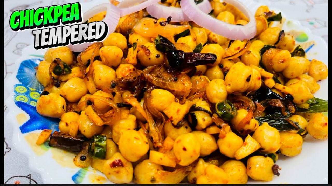 Chickpea tempered | how to make | easy and tasty #RKRCOOKING #chickpeas ...