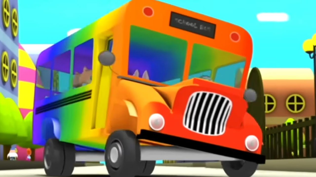 Wheels On The Bus, Fun Adventure Ride + More Nursery Rhymes for Kids ...