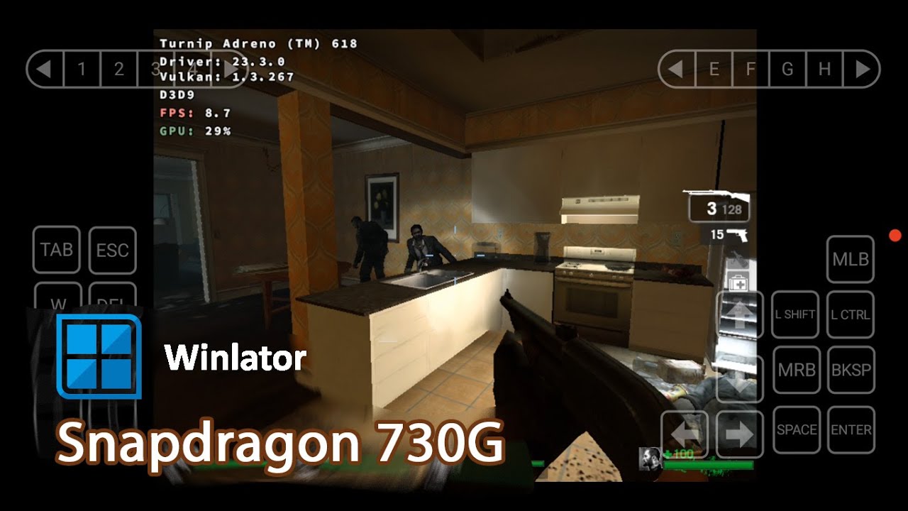 Winlator 6.1 | Left 4 Dead | Snapdragon 730G - YouTube