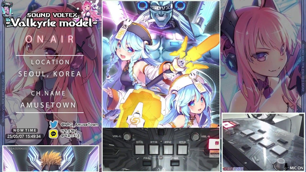 [AmuseTown] SDVX -Valkyrie model- Live stream - YouTube
