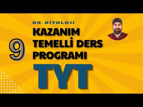 TYT Kampı Kazanım Odaklı Haftalık Çalışma Sistemi - 9 | Dr. Biyoloji