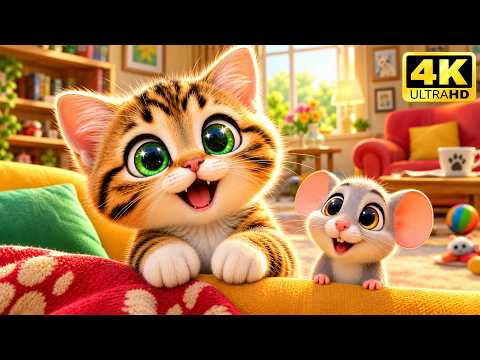 Meow Meow Billi Kerti Meow | म्याऊँ म्याऊँ बिल्ली करती म्याऊँ | Hindi Rhyme | Nursery Rhyme For Kids
