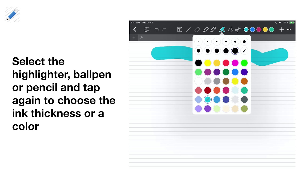 How to change ink thickness and color? - YouTube