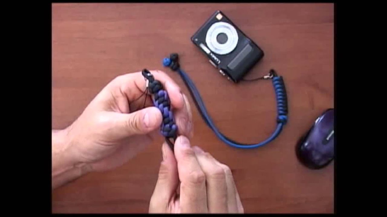 The Paracord Weaver: Quick and Easy - Wrist Camera Lanyard - YouTube