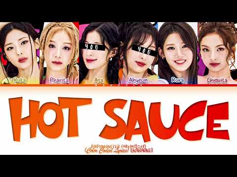 [KARAOKE] BABYMONSTER - 'HOT SAUCE' But you are Asa & Ahyeon (Color Coded Lyrics)