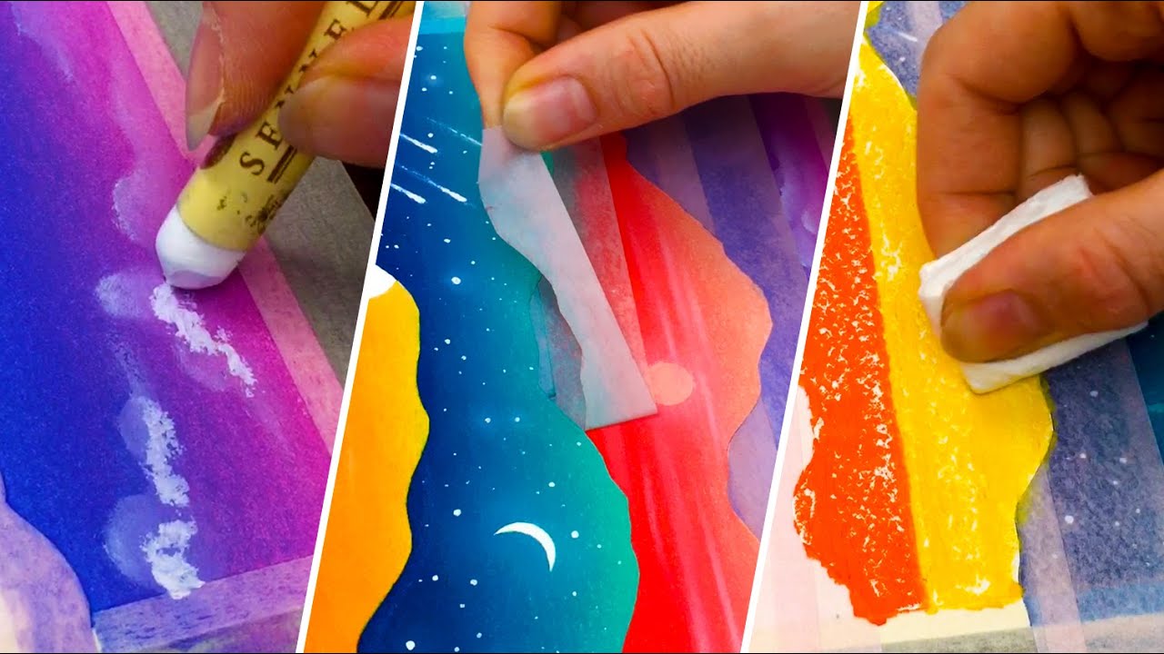 Psyche drawing: do you see a sky or a mountain? 😮🖍 - YouTube