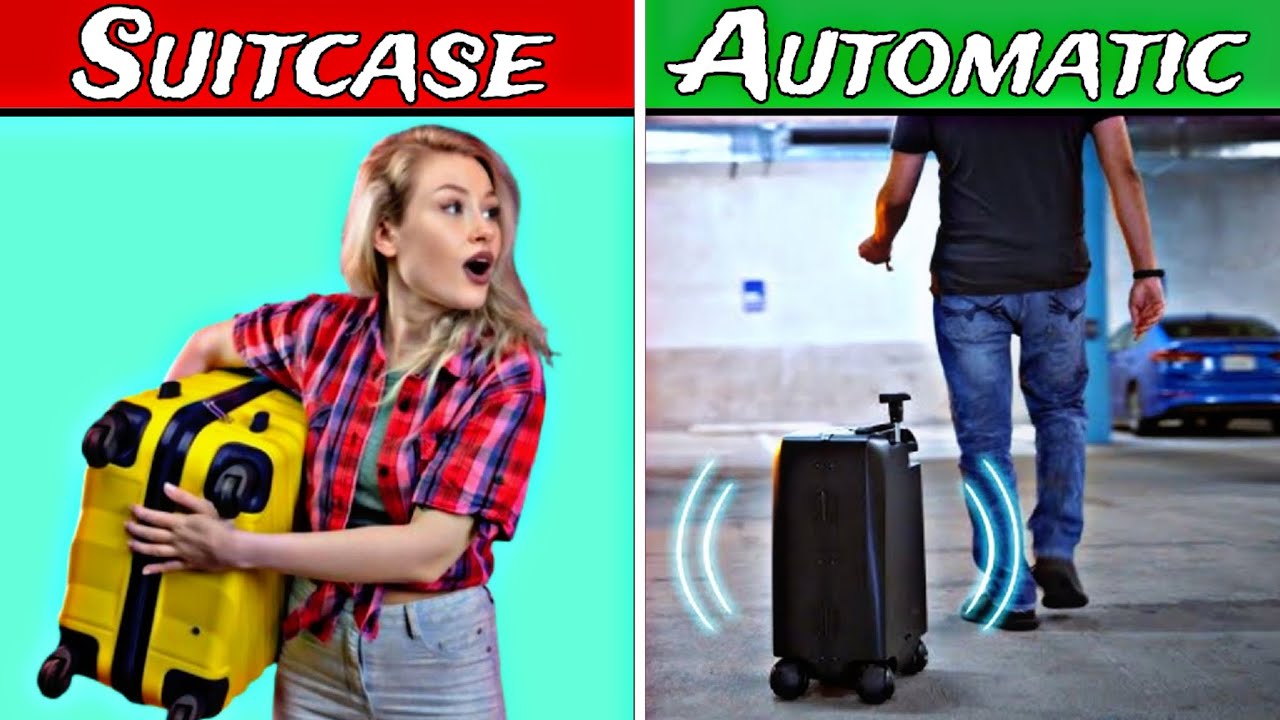 Self Auto Driving Luggage Suitcase 😱 Cool Gadgets 😍 - YouTube