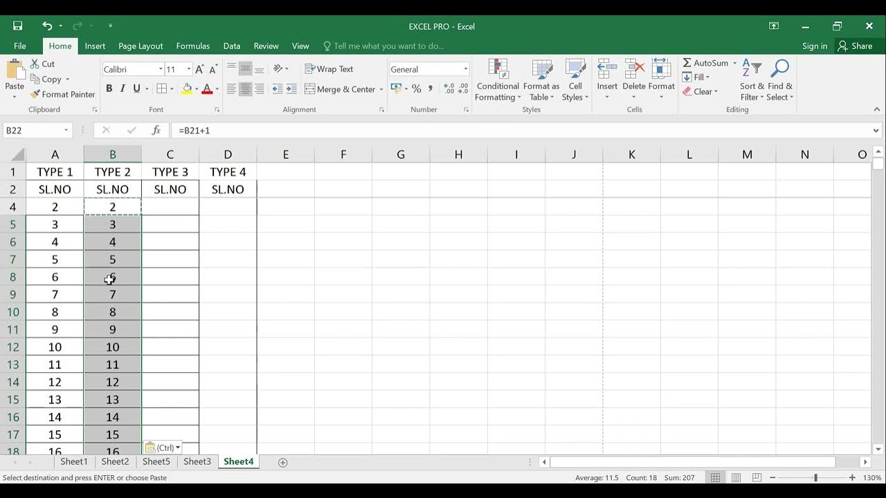 DAILY EXCEL TIPS "SL NUMBERS" - YouTube