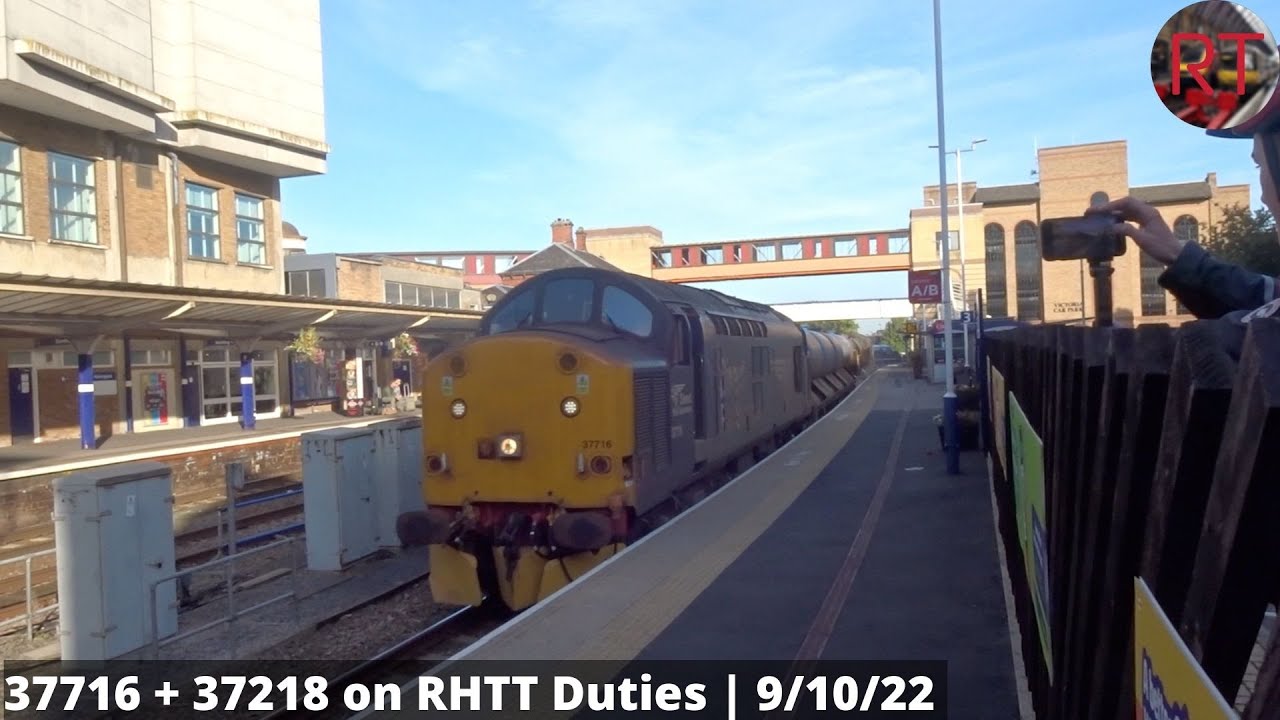 DRS 37716 + 37218 Send it through Harrogate on RHTT Duties | 9/10/22 ...