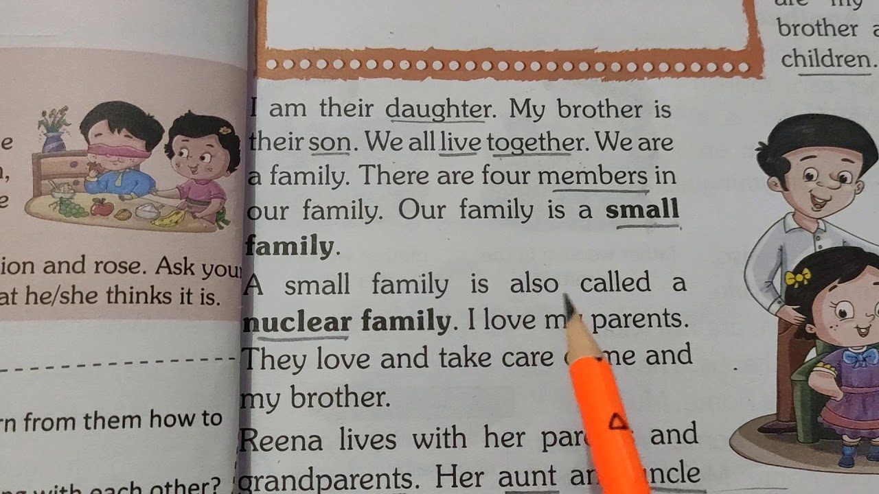 Class 1 EVS ( chapter 3 My family) - YouTube