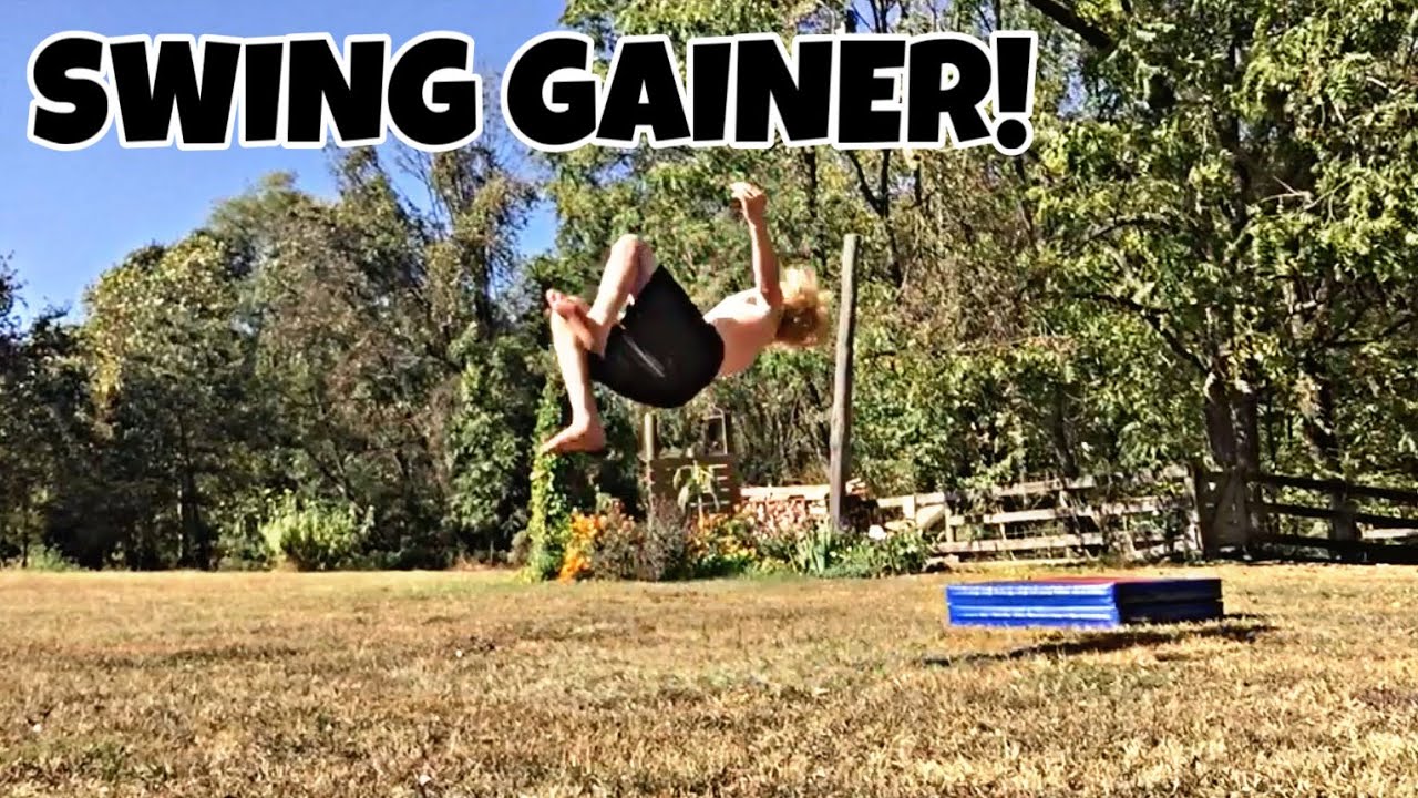SWING GAINER BACKFLIP PROGRESSION ON GROUND! - YouTube