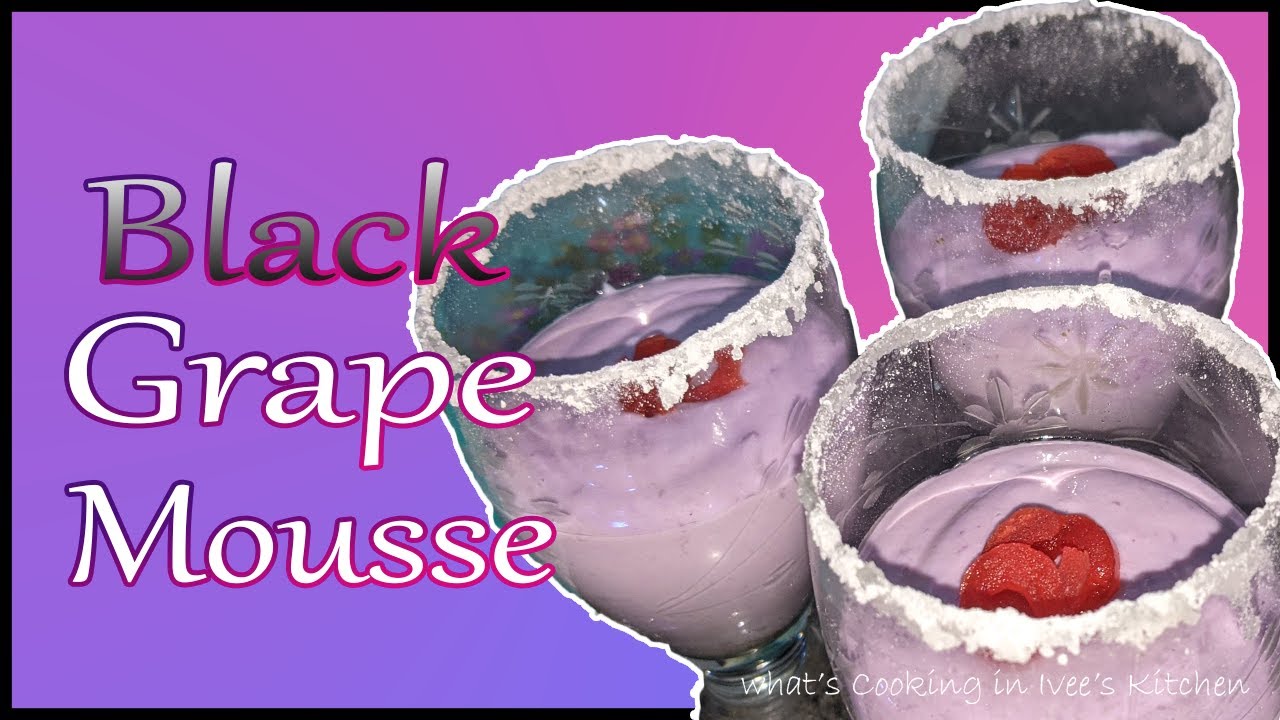 Black Grape Mousse - YouTube