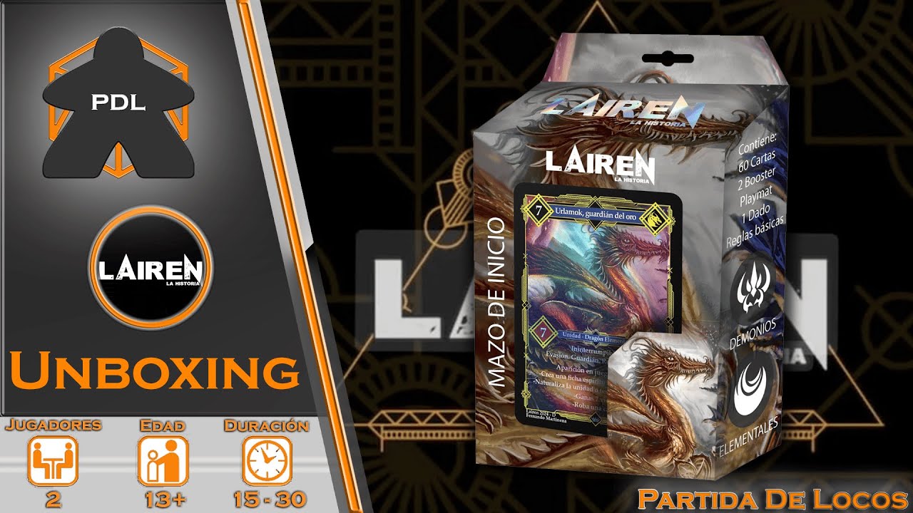 Lairen: La Historia (TCG) Abrimos el mazo Demonios y Elementales ...
