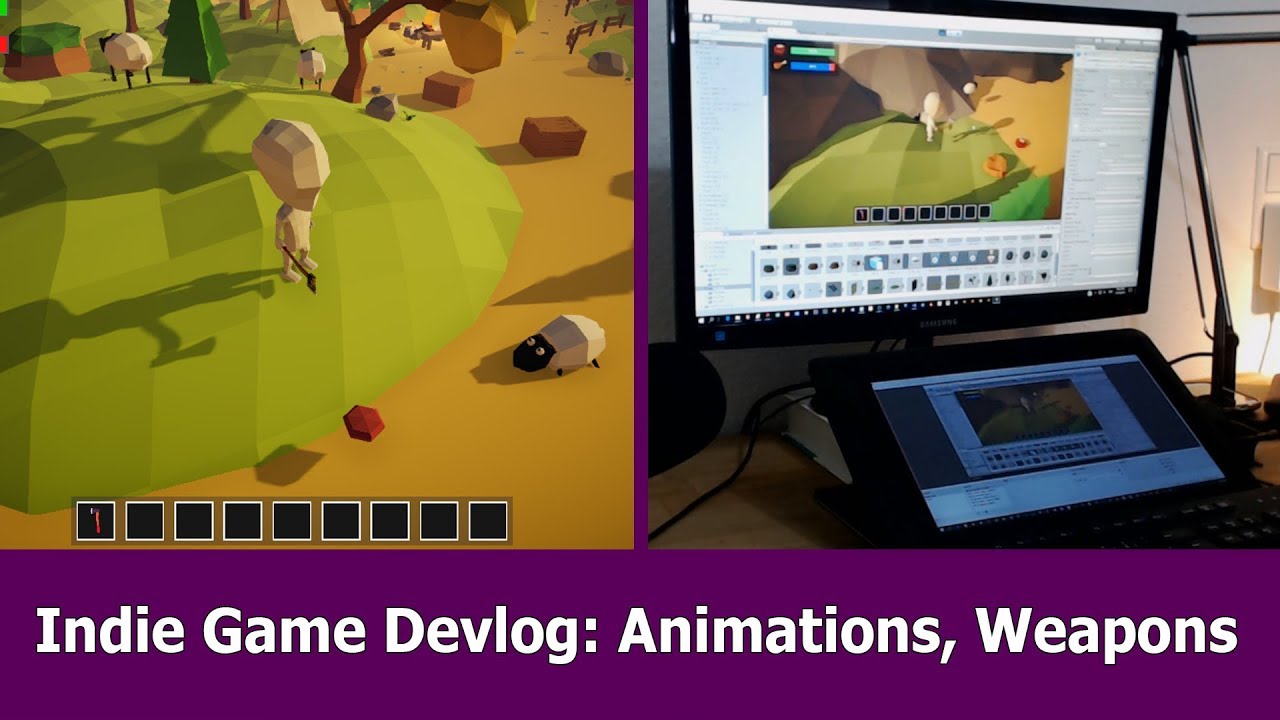 Indie Game Devlog Low Poly Animations And Weapons Youtube