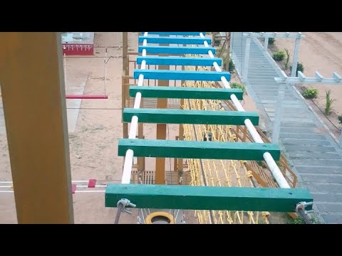 Adventures high rope activity setup in bangalore - YouTube