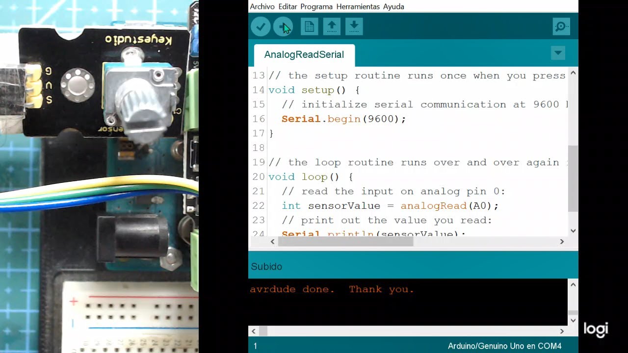 I/O Expansion Shield V7.1 for Arduino: Lesson 03 - YouTube