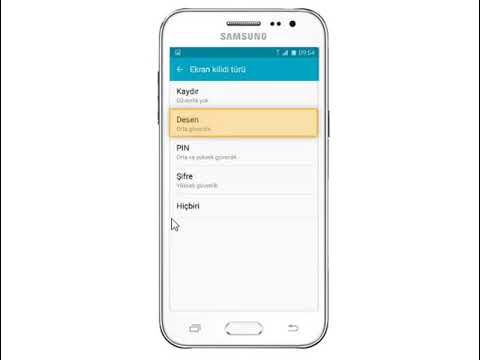 Samsung Galaxy J2 Ekran Kilidi Desen Yapma