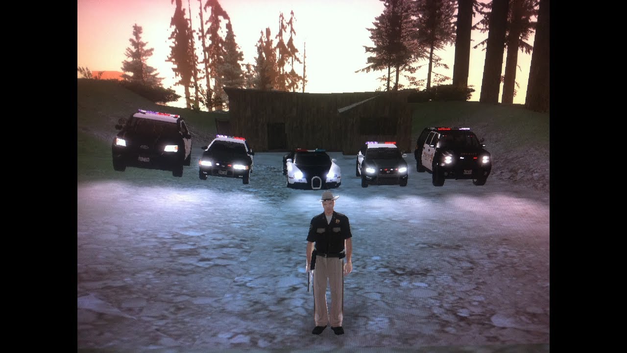 Gta San Andreas (Police lights Mod) - YouTube