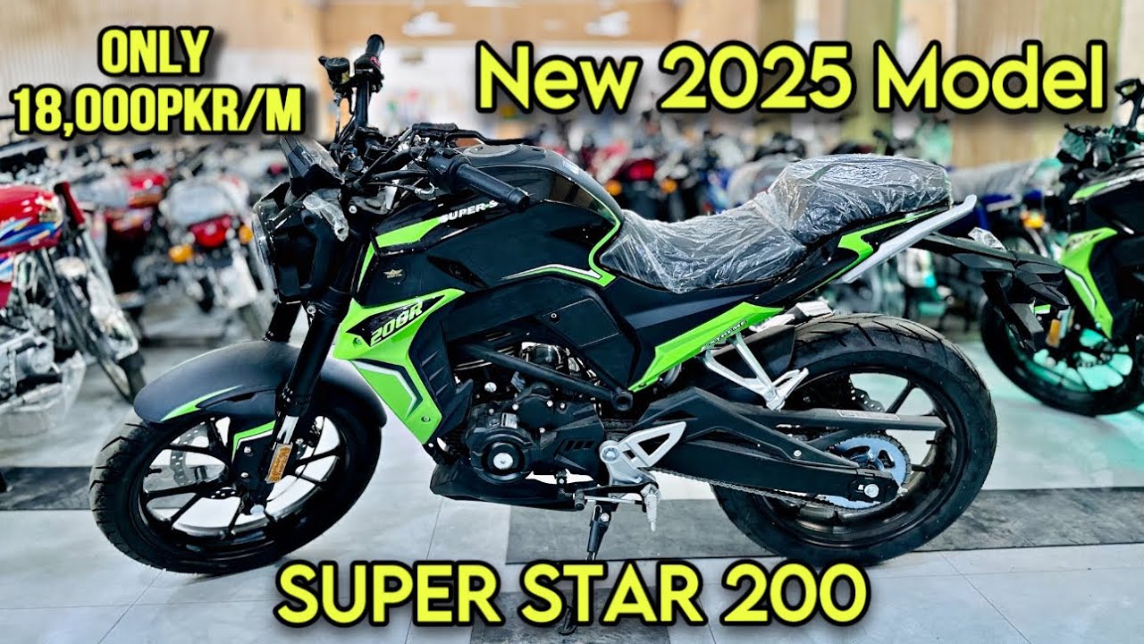 Super Star 200cc New Model 2025 Green Color Review - YouTube