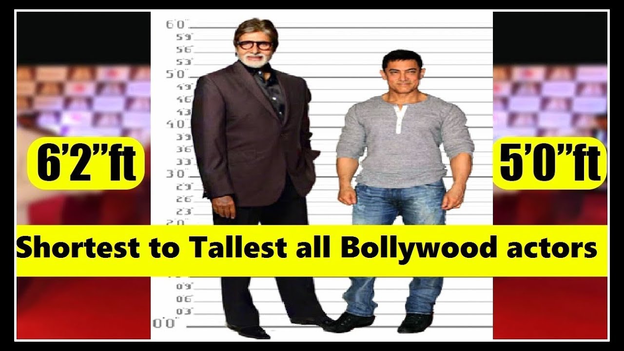 Shortest to Tallest all Bollywood actors Real height | 2018 | You Don't ...