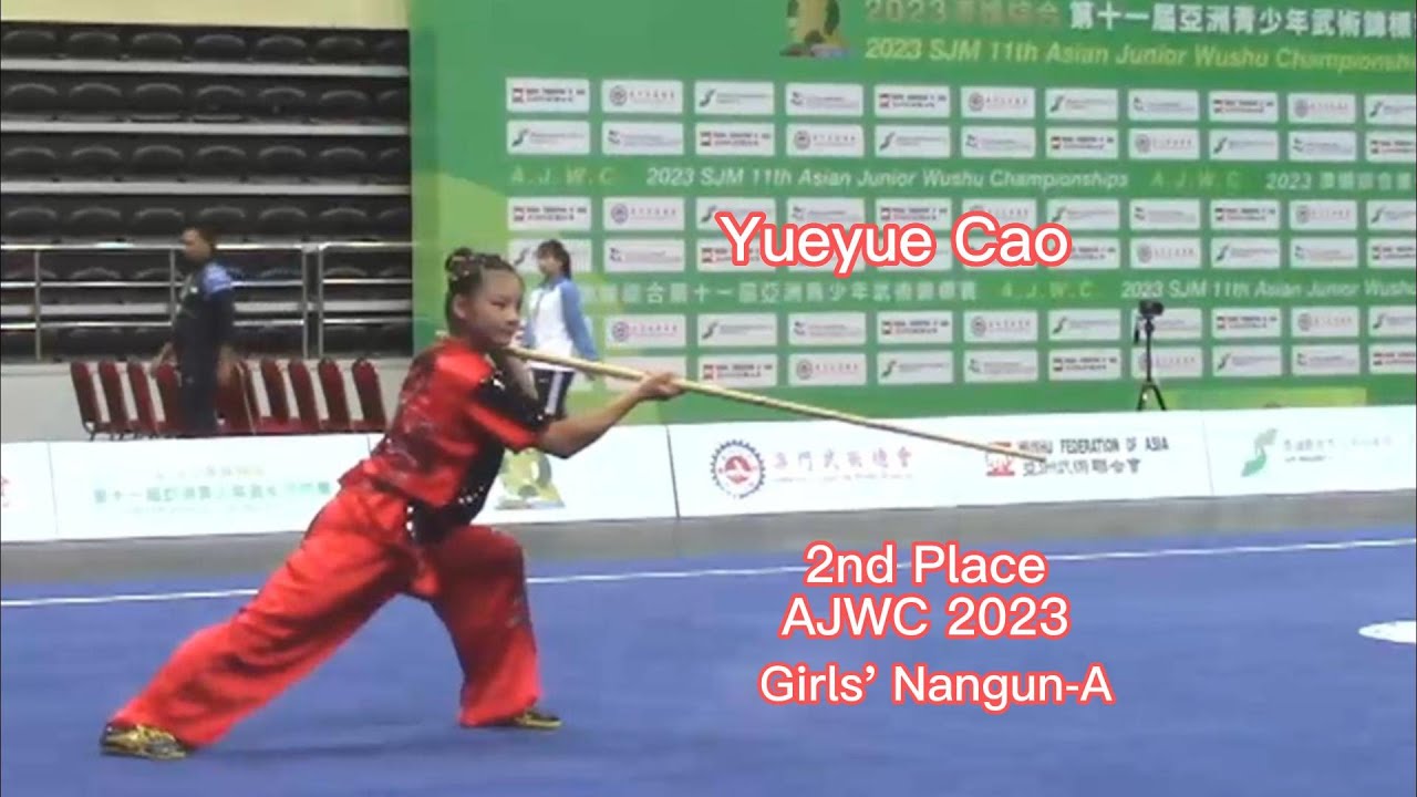 Yueyue Cao, 2nd Place, Girls Nangun-A, 11th AJWC 2023 SJM #wushu # ...
