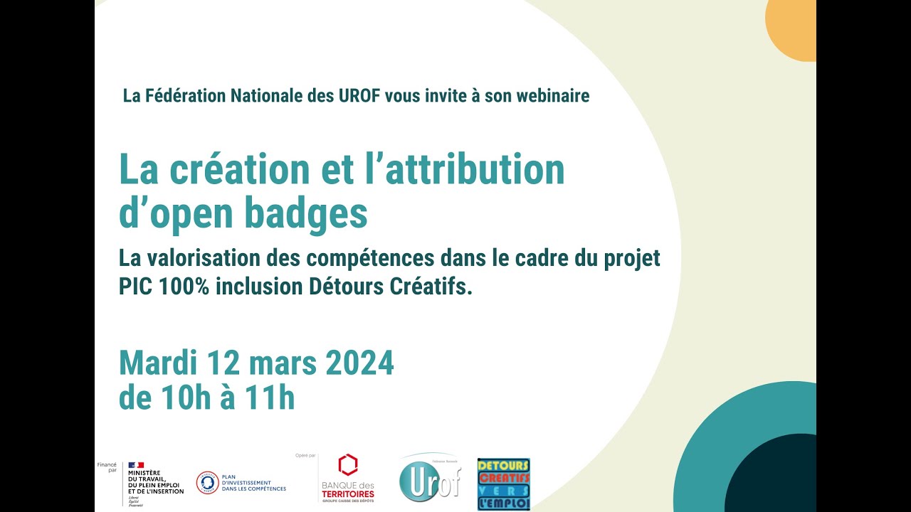 Replay Webinaire : la création et l'attribution d'open badges - la ...