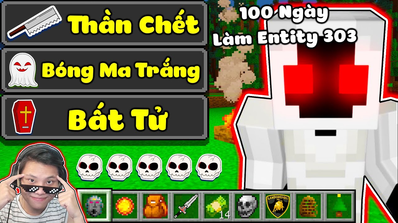 JAYGRAY THỬ THÁCH 100 NGÀY LÀM ENTITY 303 SINH TỒN TRONG MINECRAFT*THỰC ...
