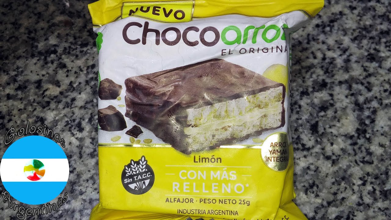 Chocoarroz Limón Alfajor de Arroz con Baño sabor Chocolate - Choco ...