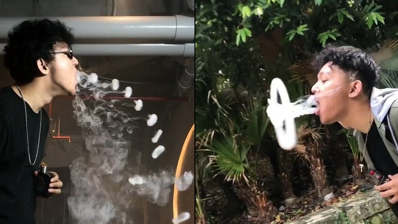 Vape Master Shows Off Incredible Vaping Tricks - YouTube