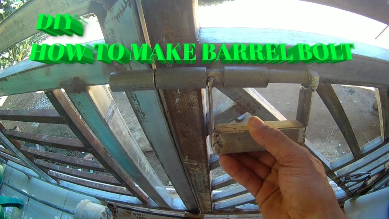 diy | how to make barrel bolt - YouTube