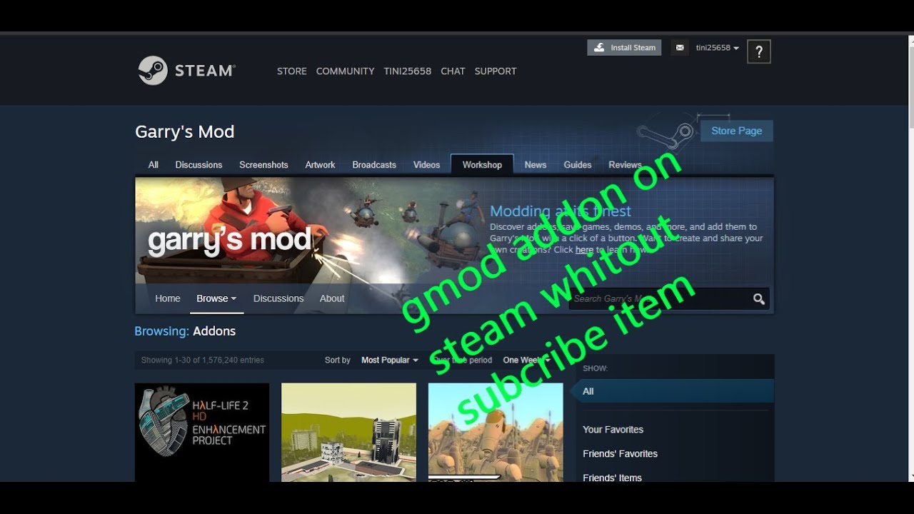 how to install mod in crack gmod - YouTube