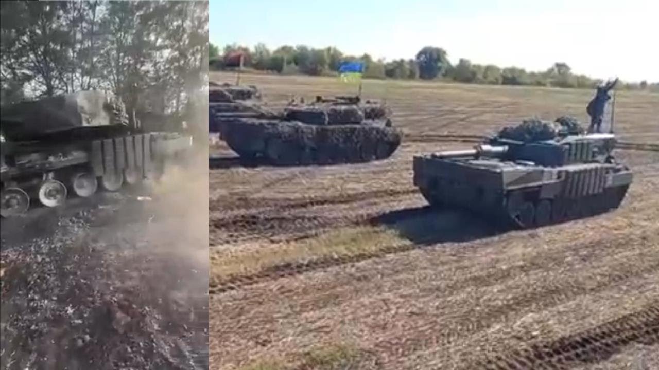 “Quemado hasta los cimientos”: Rusia quema un tanque alemán Leopard 2A4 y un obús francés Caesar ...