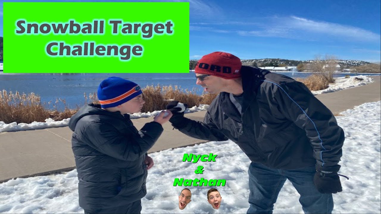 SNOWBALL CHALLENGE | Human Target Challenge | Nyck and Nathan - YouTube