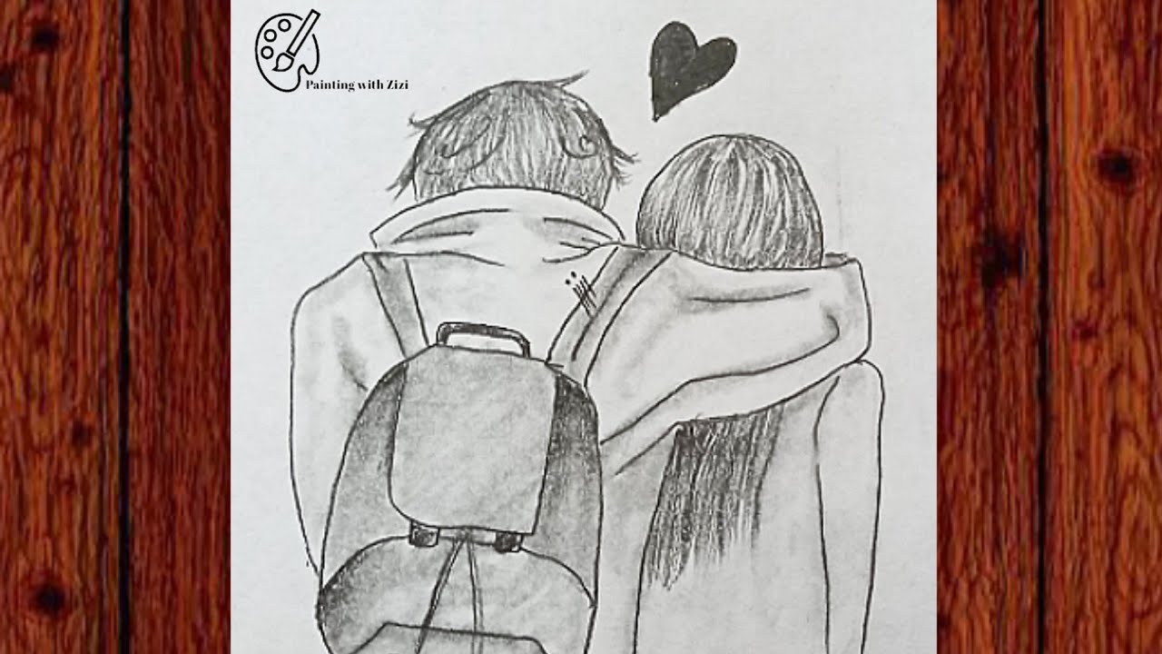 Romantic drawing||Draw a romantic drawing easily||Painting for ...