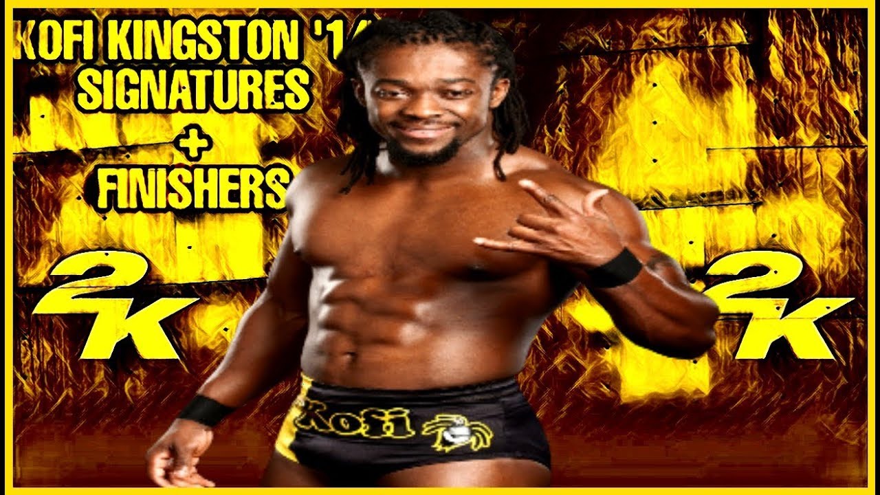 WWE 2K19 - KOFI KINGSTON '14 SIGNATURES + FINISHERS - YouTube