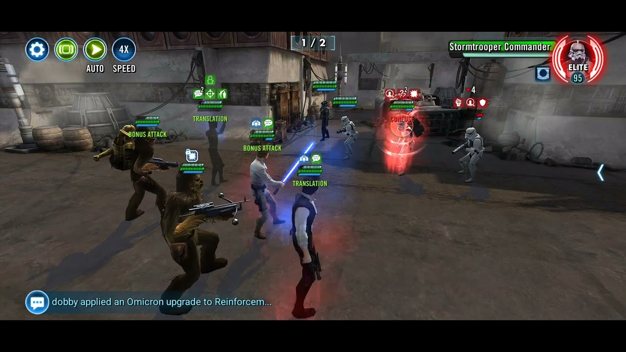 SWGOH ROTE Mixed P1 combat auto with CLS - YouTube