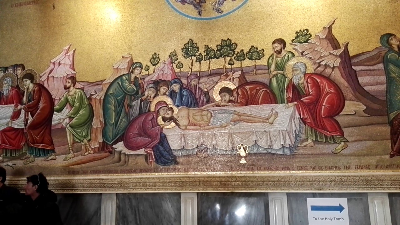 The stone which they purified the dead body of Jesus. The Church of the ...