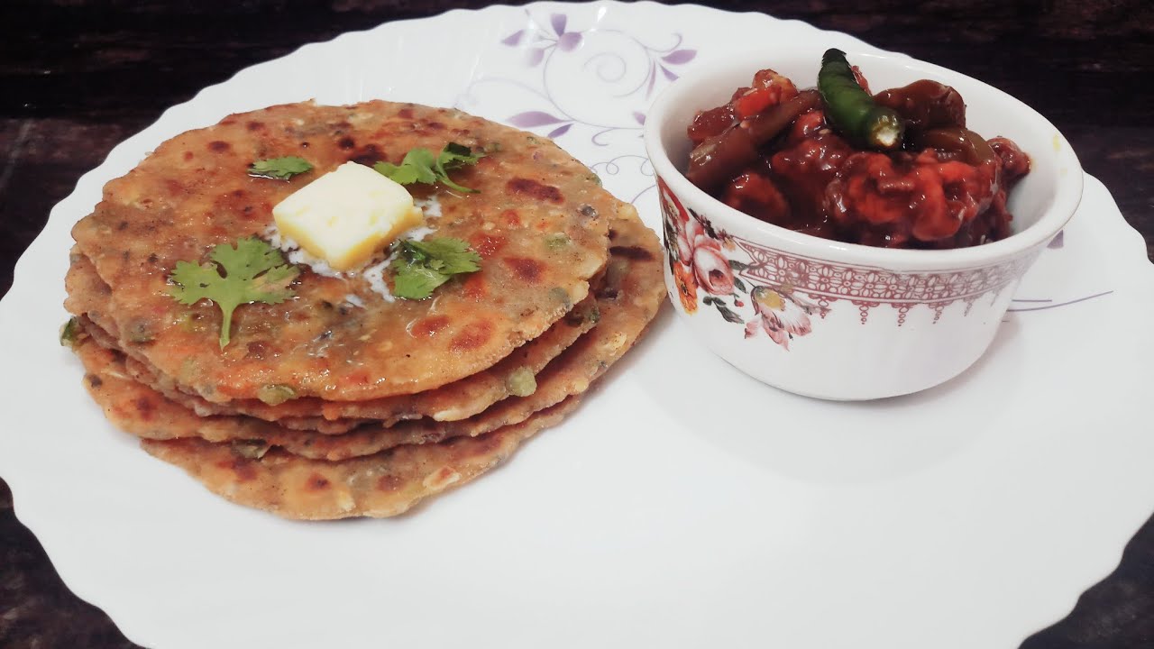 Masala sabji paratha. - YouTube
