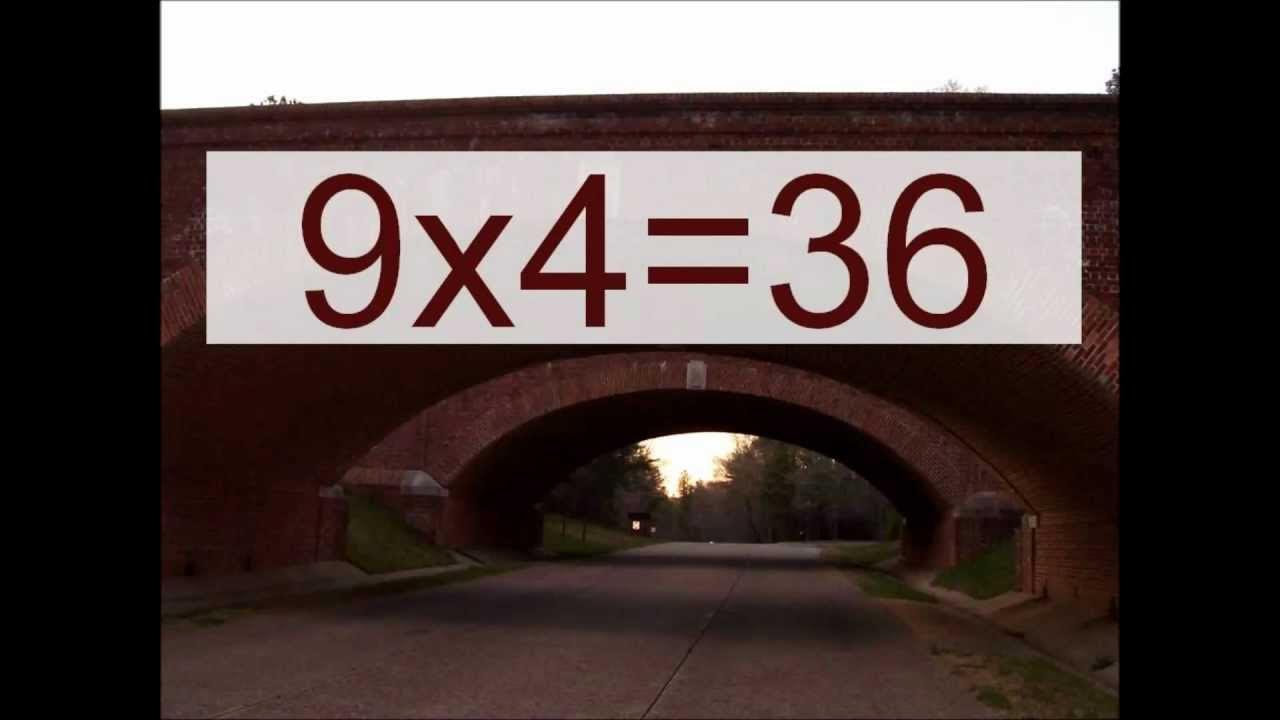 Multiply by 9 -- Learn and Hear the Times Table -- 9x1 to 9x10 - YouTube