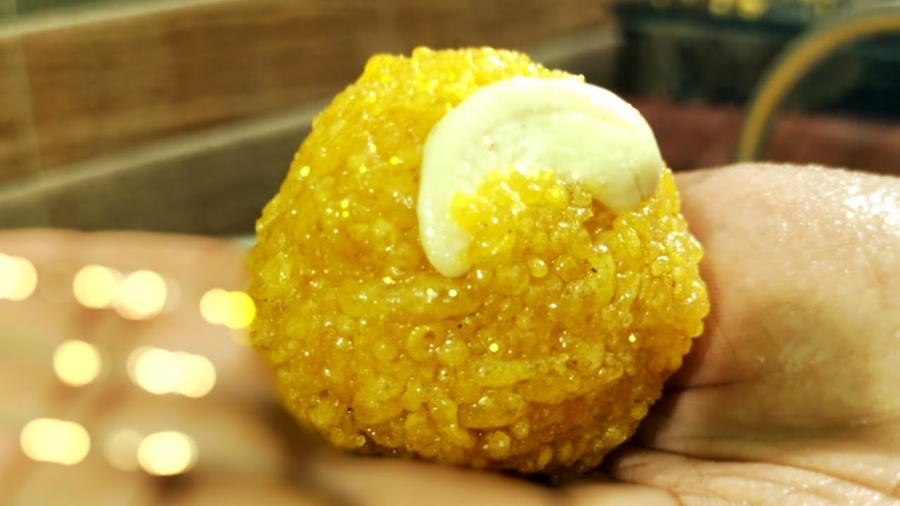 How to make mothichur laddu in sweet shop style - Bhargavi lifestyle ...